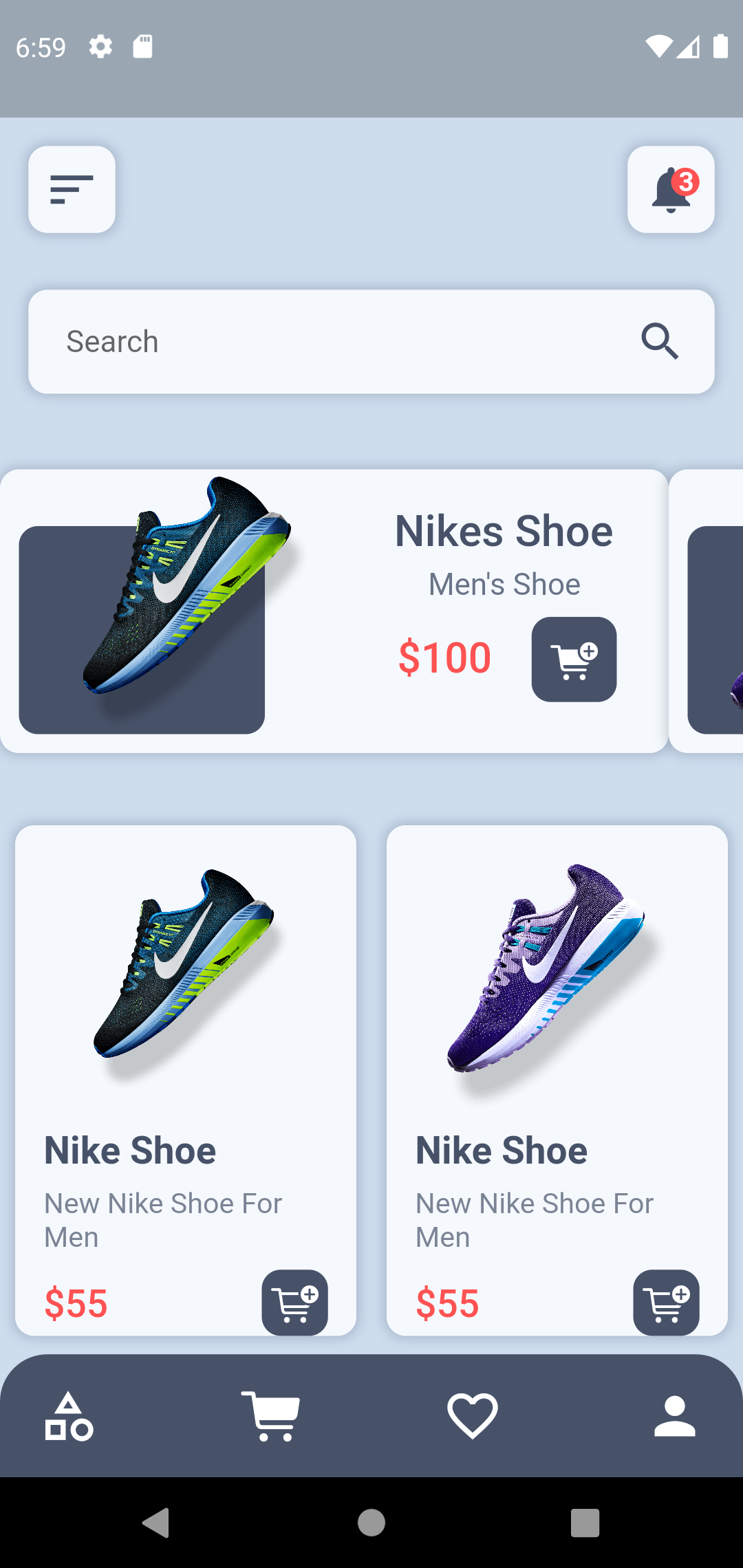 GitHub - umitalbayrakk/Nike-Shopping-App-Flutter-UI: In this application, the UI screen was ...