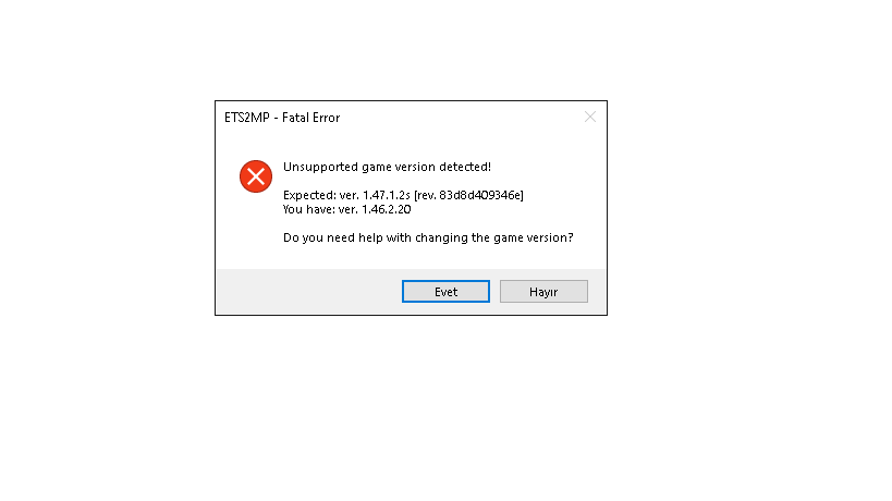 version error - Unsolved Topics - TruckersMP Forum