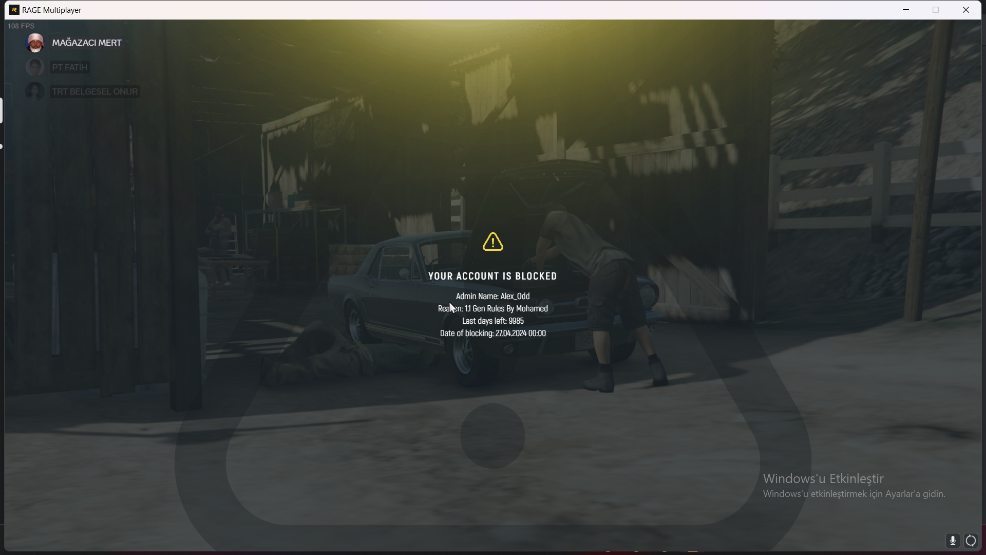 Rejected - BAN APPEAL I Alex odd | Grand Role Play | Forum