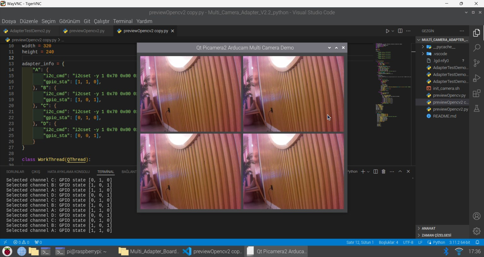 Multi Camera Adaptor V2.2 Code Not Working for Pi 5 - Raspberry Pi Forums